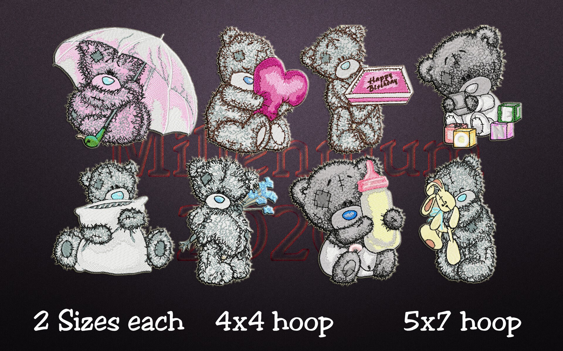 Teddy Machine Embroidery Designs Teddys Embroidery Designs - Etsy