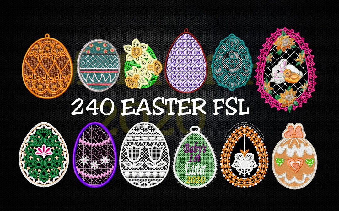 Easter FSL Embroidery Designs, Over 240 FSL Embroidery Design, Free ...