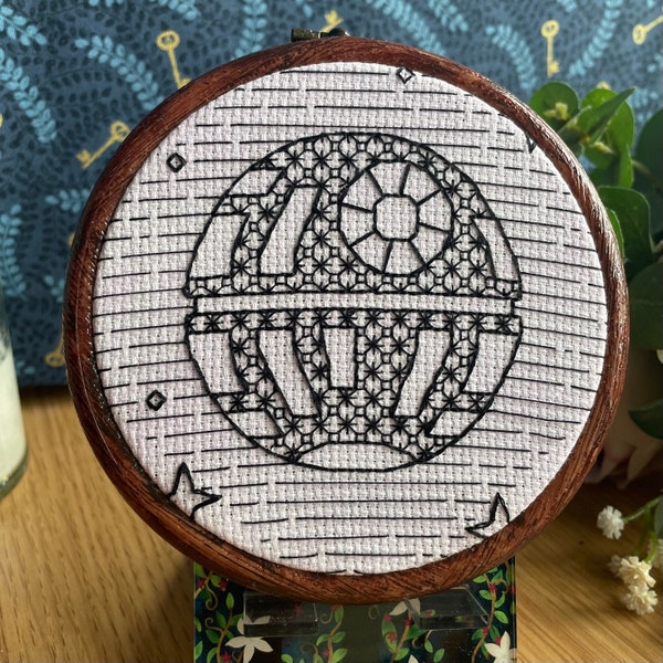 Death Star Cross Stitch - Etsy