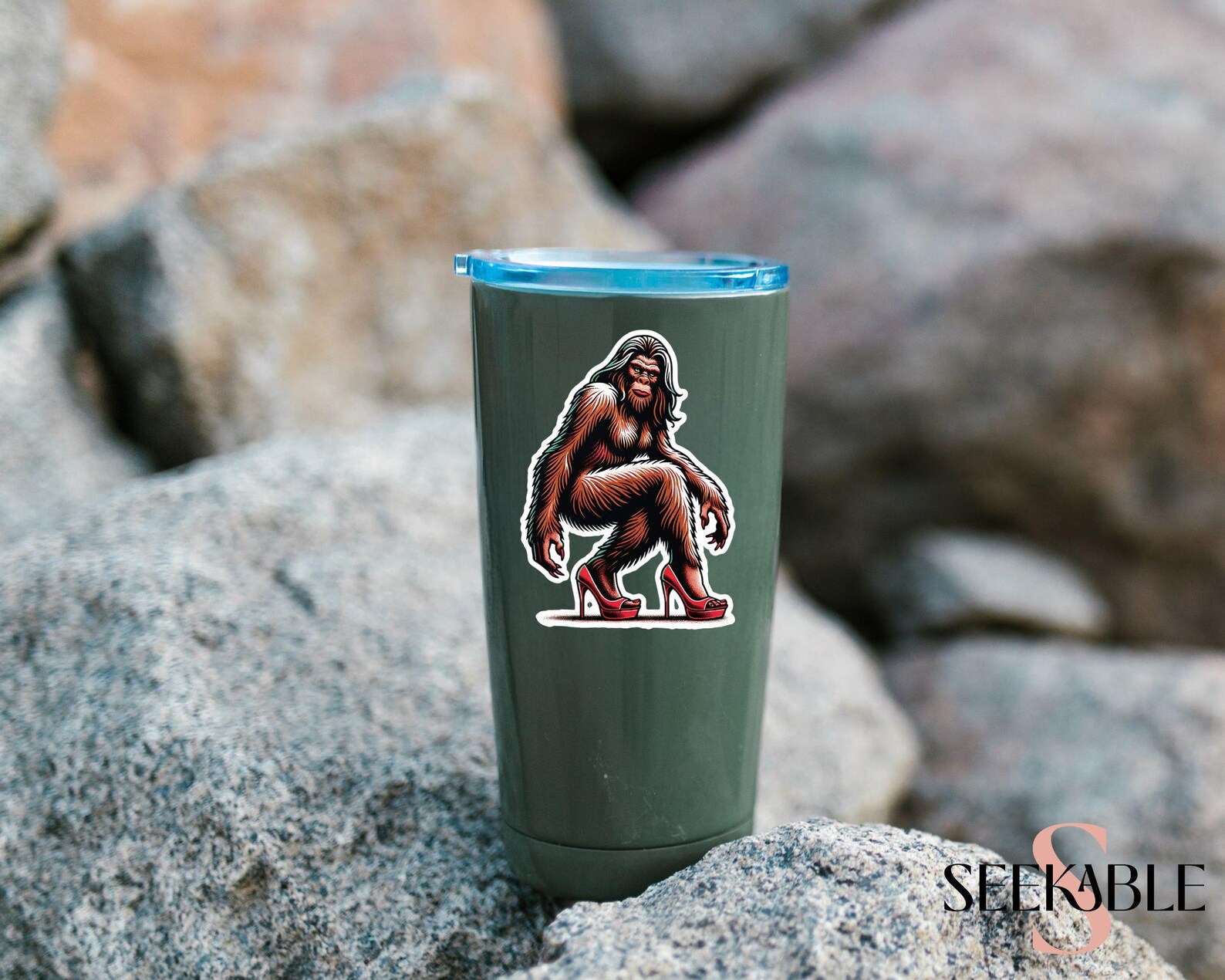 Bigfoot Car Decal, Sassy Sasquatch Indoor/outdoor Vinyl Decal Sticker ...