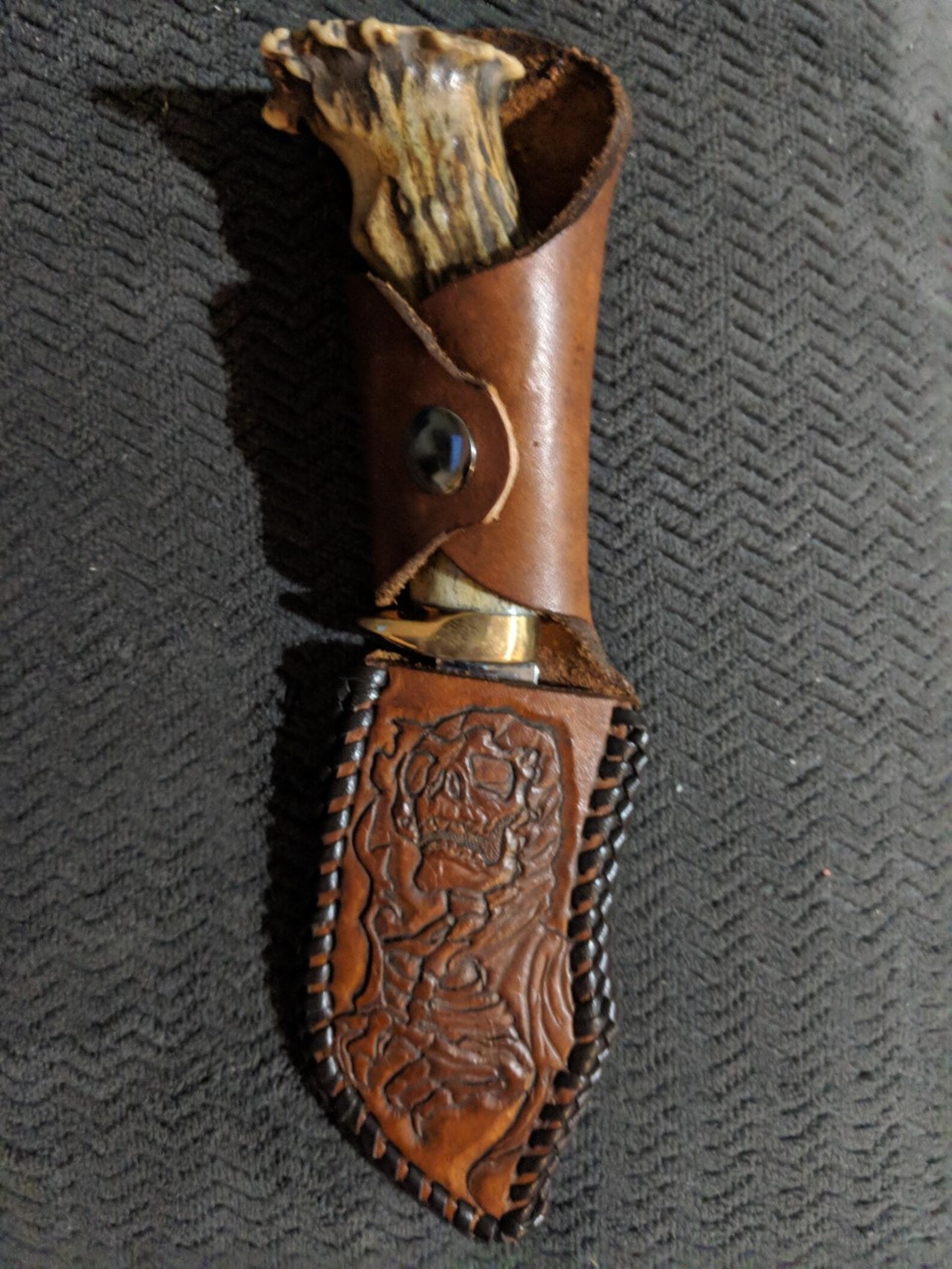 Custom Leather Knife Sheath: Hand Tooled & Stitched - Etsy