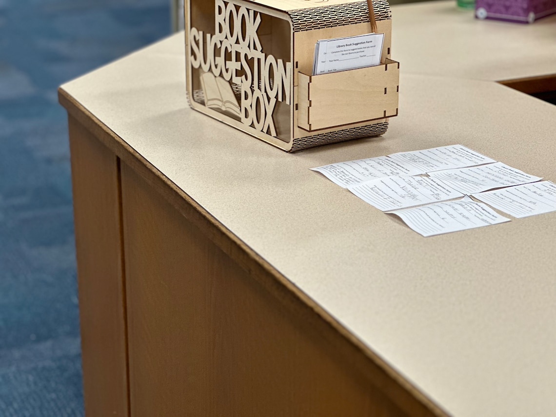 Lasercut Library Book Suggestion Box - Etsy