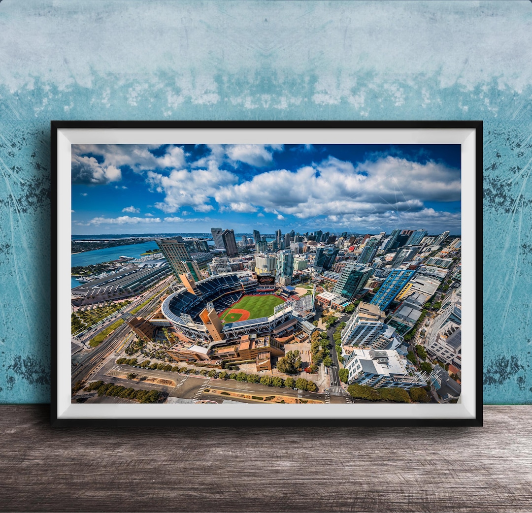 San Diego Padres Wall Art: Petco Park and Harbor - Drone Photo - Etsy