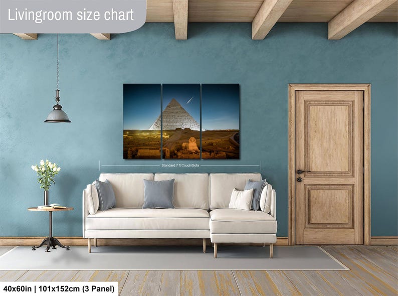 Pyramids of Giza Shooting Star Night Sky Art Print - Etsy