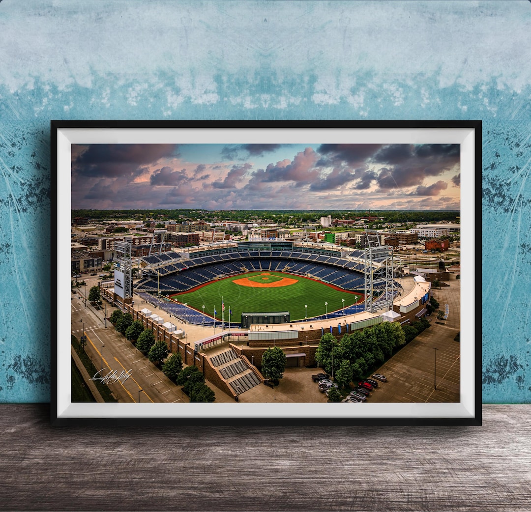 Omaha Baseball Stadium Print - Charles Schwab Field at Golden Hour - Etsy