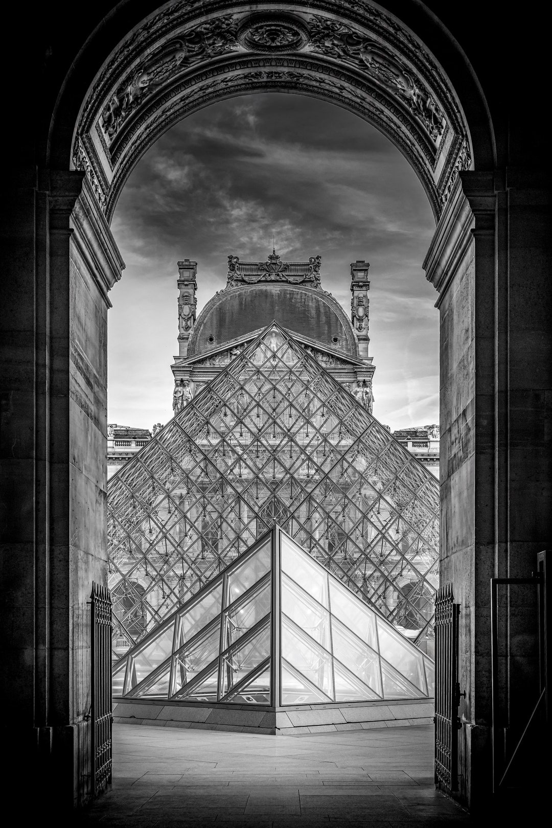 Louvre Pyramid, Paris Architecture Print, Paris Wall Art, Paris Travel ...