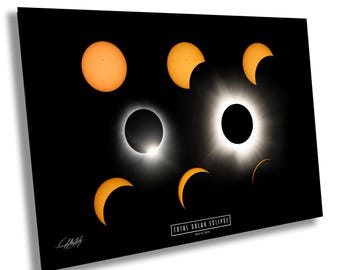 Composite of Multiple Images of the 2024 Total Eclipse Taken in Glover ...