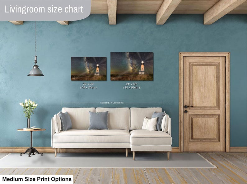 Yaquina Head Lighthouse Wall Art - Night Sky and Ocean View - Etsy