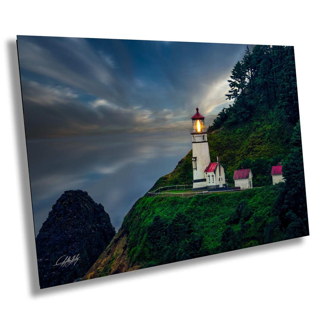 Heceta Head Lighthouse Print: Oregon Coast Seascape (canvas Wall Art ...