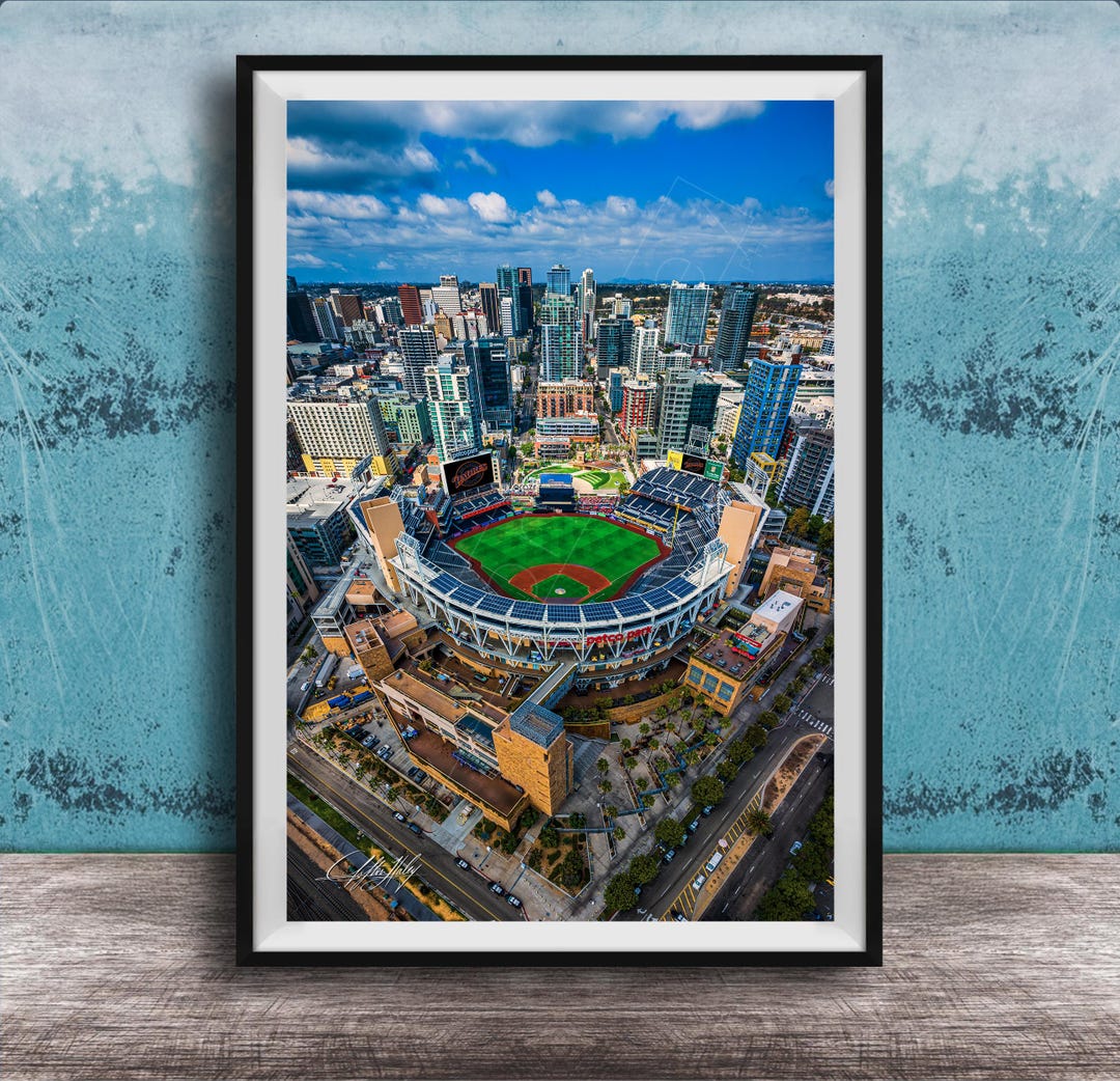 San Diego Padres Stadium Art: Skyline and Petco Park (framed or ...