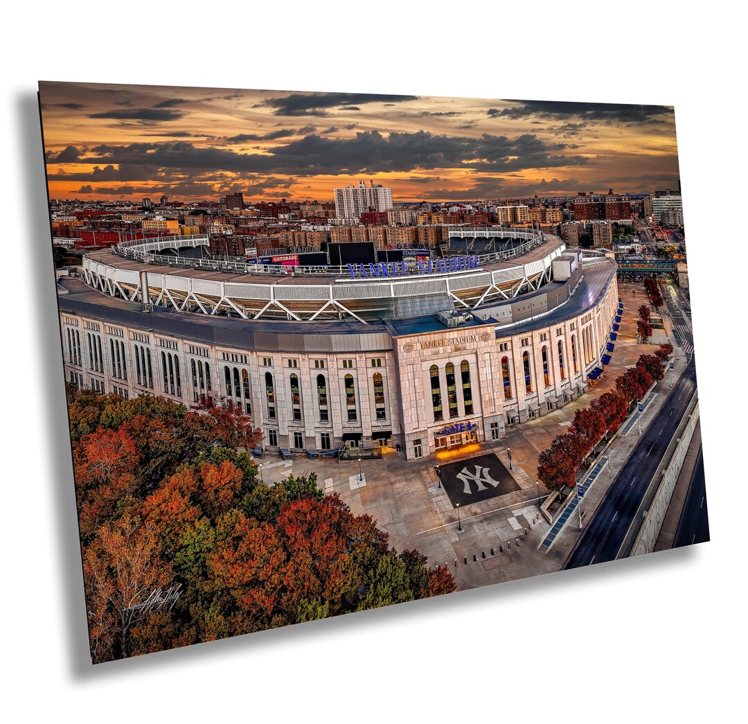 Yankee Stadium Sunset Print: New York Yankees Fine Art - Etsy