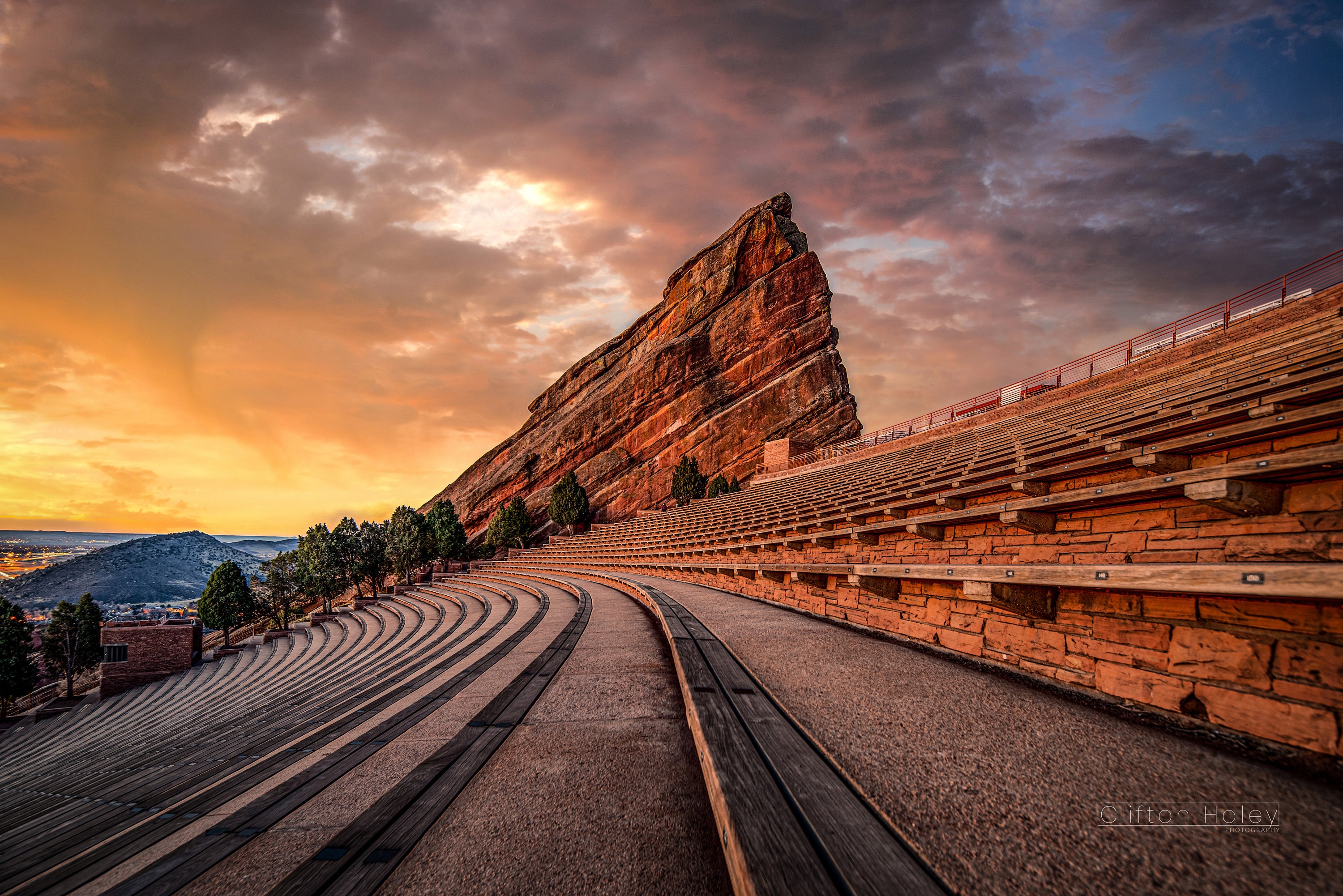 Red Rock Amphitheater/Stadium at Sunrise/Sunset | Etsy