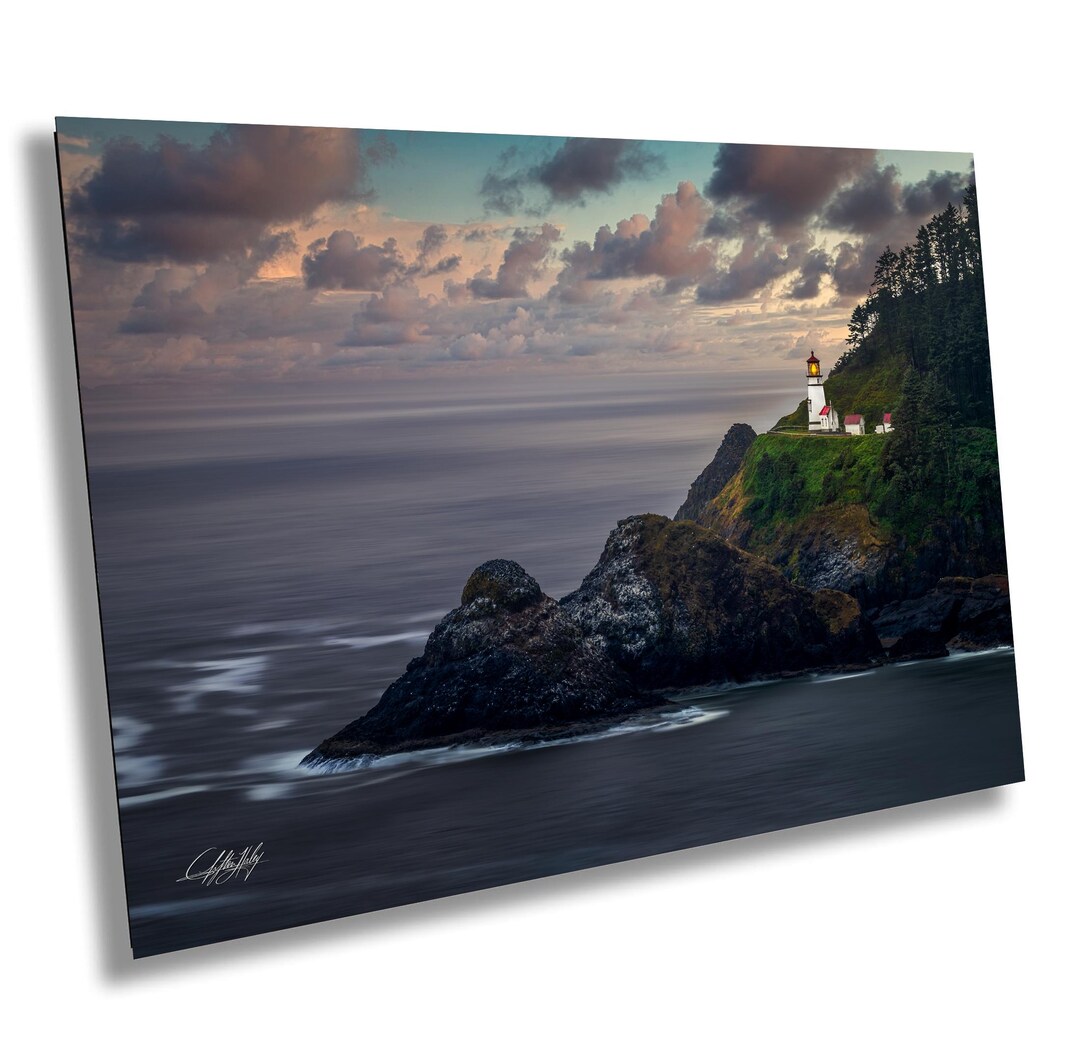 Heceta Head Lighthouse Print - Oregon Coast Nautical Decor - Etsy