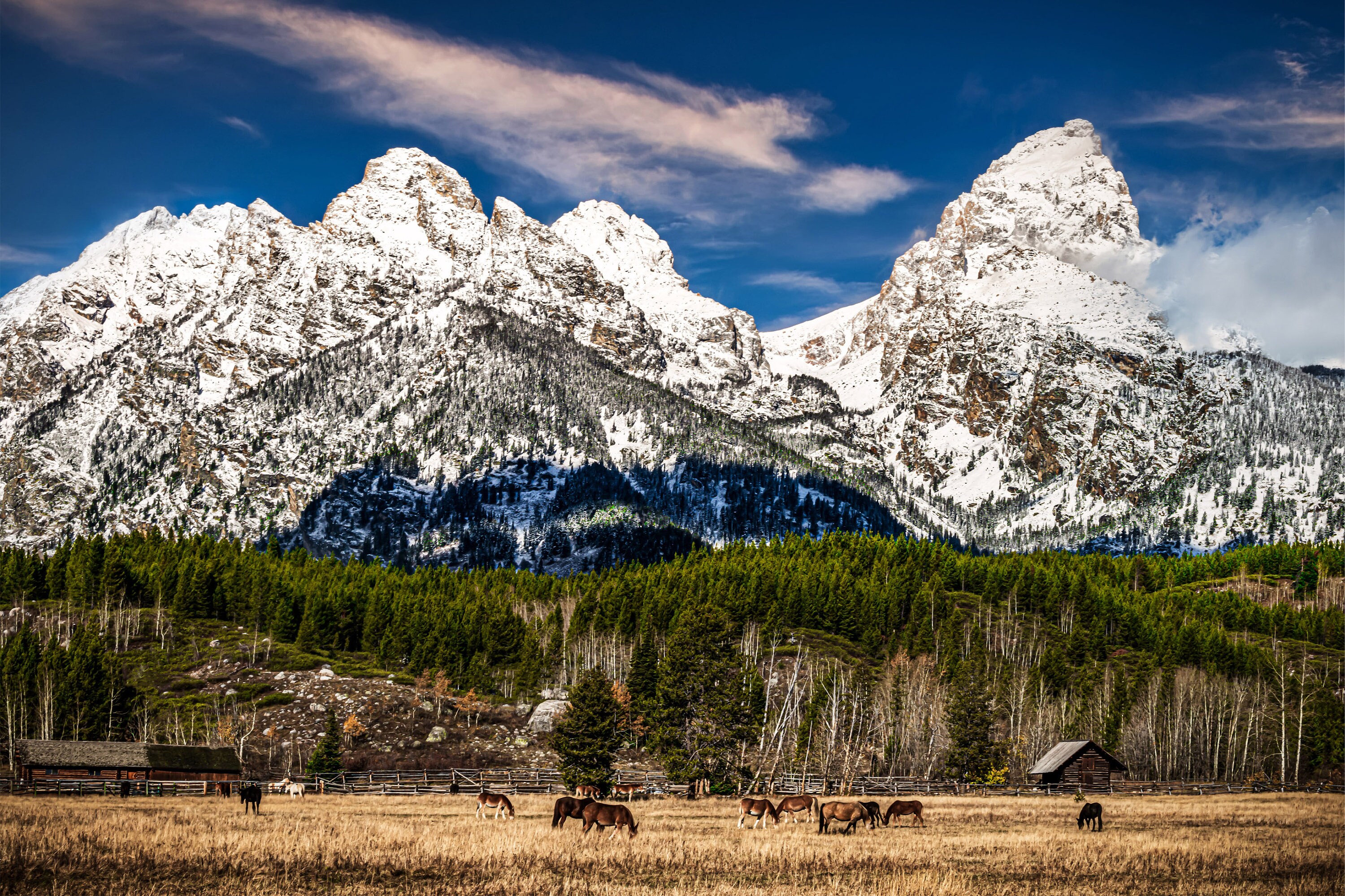 Dude Ranch, Grand Teton, Jackson Hole, Wyoming Print/canvas/acrylic ...