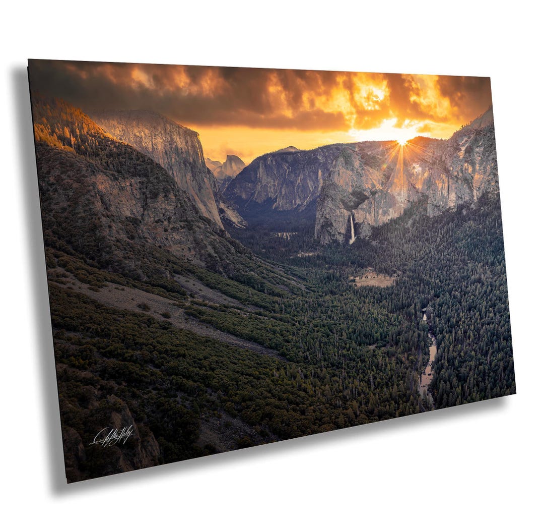 Yosemite Tunnel View, Half Dome Poster, National Park Poster, Scenic ...