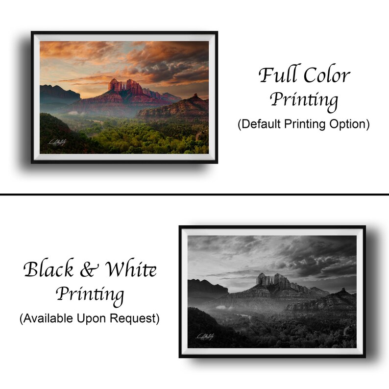 Cathedral Rock Print - Sedona Red Rocks at Sunrise - Etsy