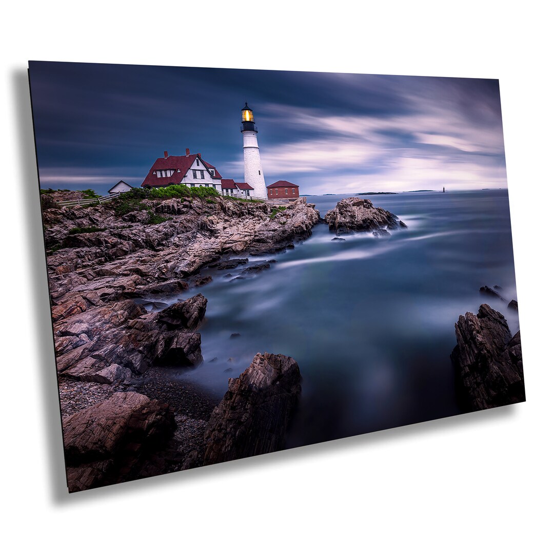 Portland Head Coastal Wall Art, Nautical Decor, Ocean Painting ...