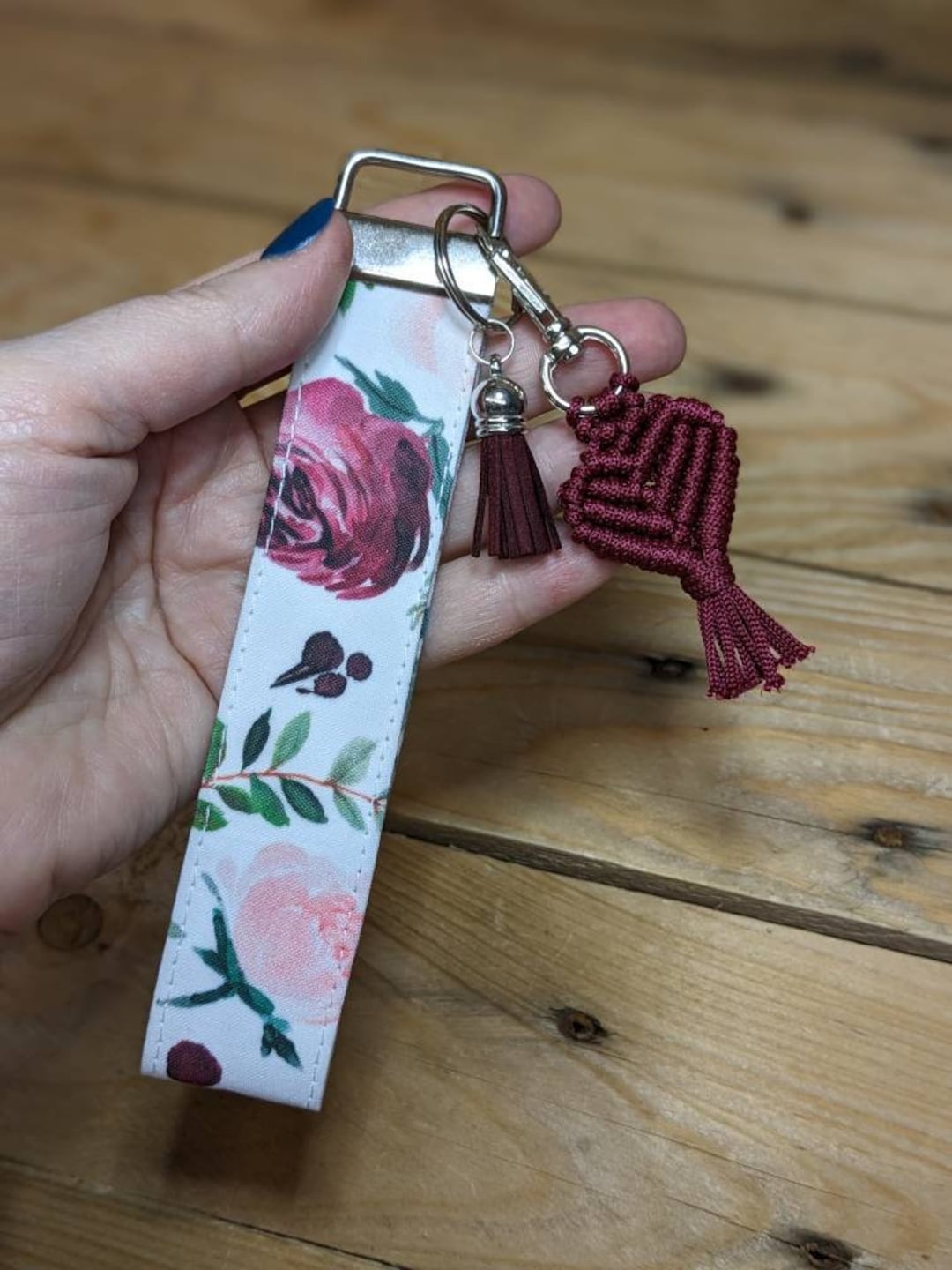 Set of Bracelet Key Rings With Small Key Ring HEART in MACRAMÉ - Etsy