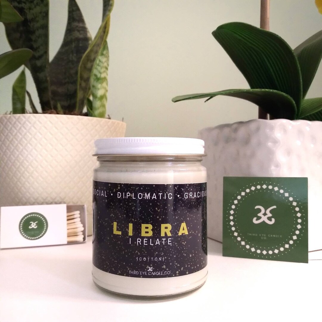 LIBRA Zodiac Aromatherapy Soy Wax Candles Non-toxic Vegan - Etsy New ...