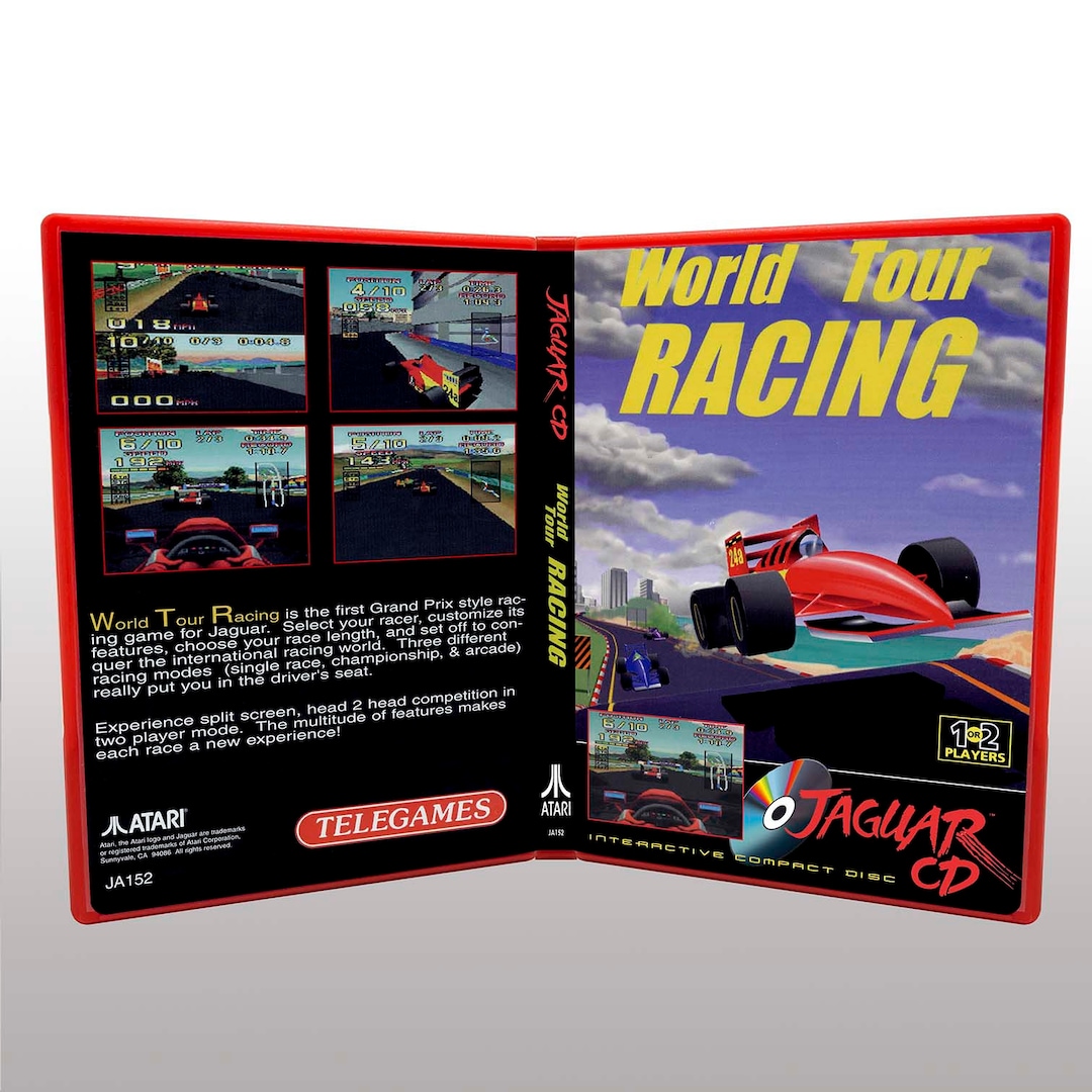 Atari Jaguar CD Custom Case NO GAME World Tour Racing - Etsy