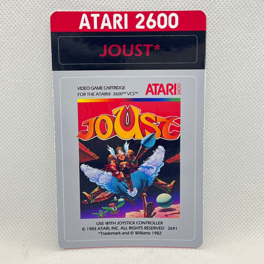 Atari 2600 Reproduction Label Joust - Etsy