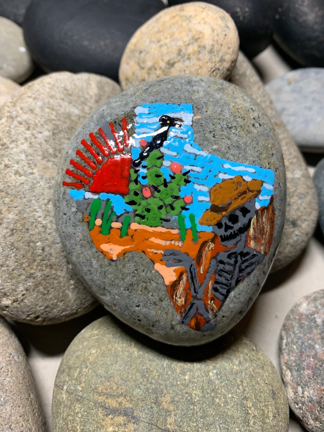 Texas Skeleton - Etsy