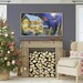 Samsung Frame TV Art Christmas Night Santa Reindeer Sleigh Vintage Art ...