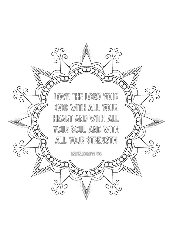 Deuteronomy 6 4 Coloring Page Coloring Pages