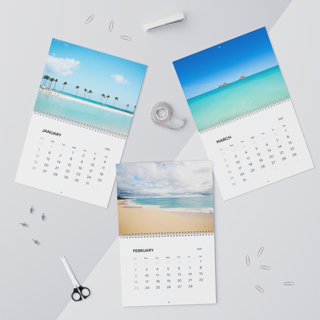 Everyday Beach Hawaii Wall Calendars (2025) Tropical Beaches - Etsy