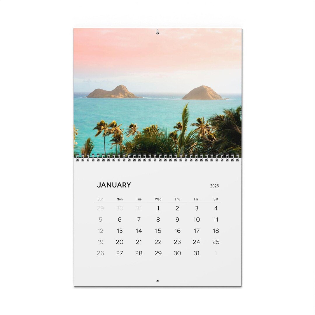 Feel Hawaii Wall Calendars (2025) Tropical Beaches - Etsy