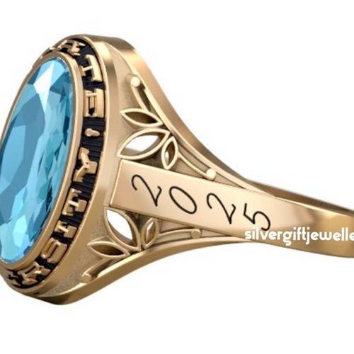 Gold Color Class Ring for Girl - Etsy