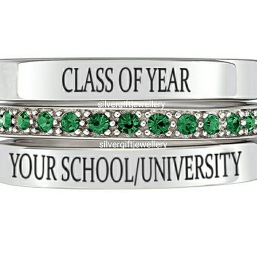 Silver925 High School Class Ring Graduation Ring - Etsy