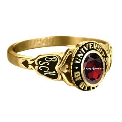 Silver925 Custom High School Class Ring Graduation Ring - Etsy
