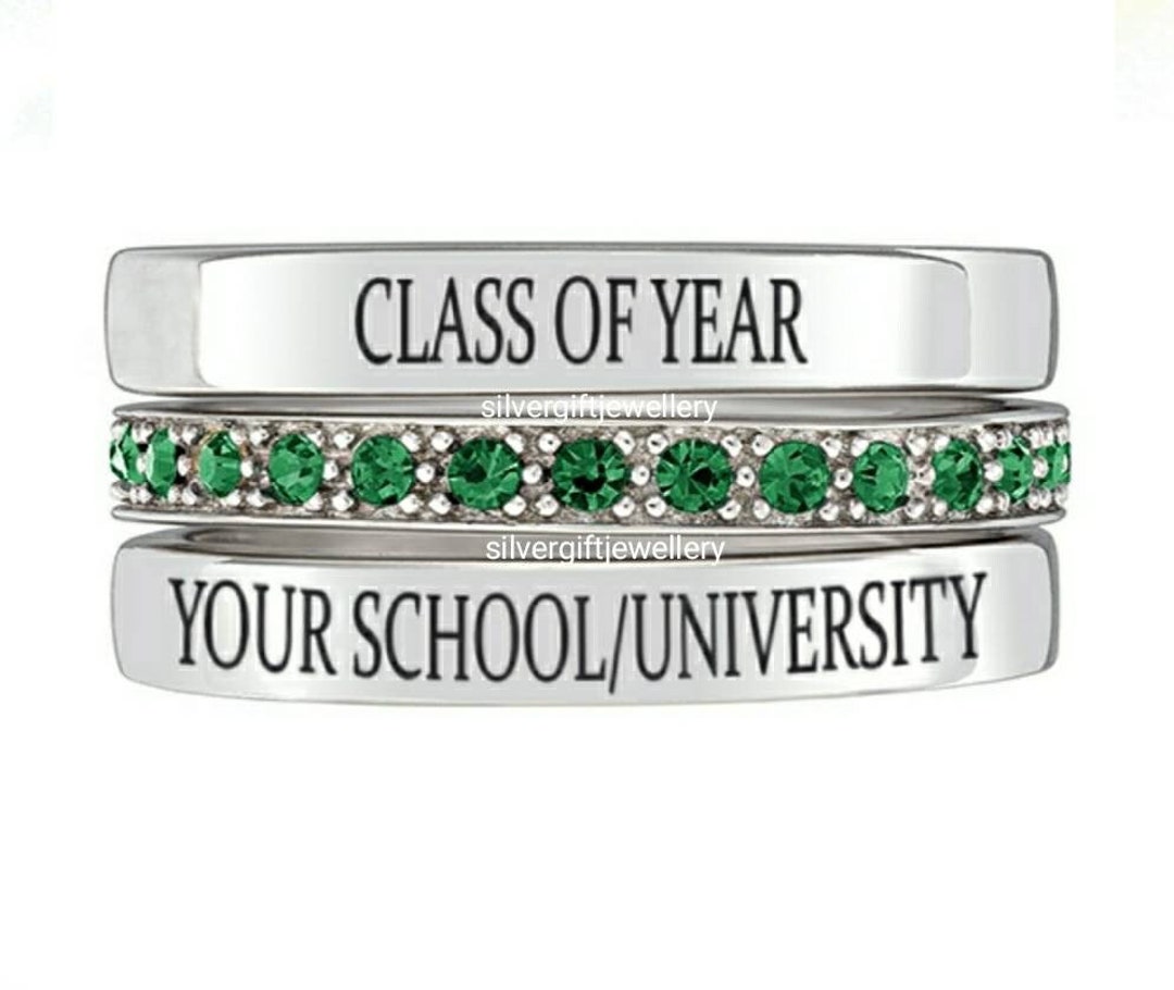 Stackable Class Rings,class Ring Set,class Rings, Graduation Rings ...