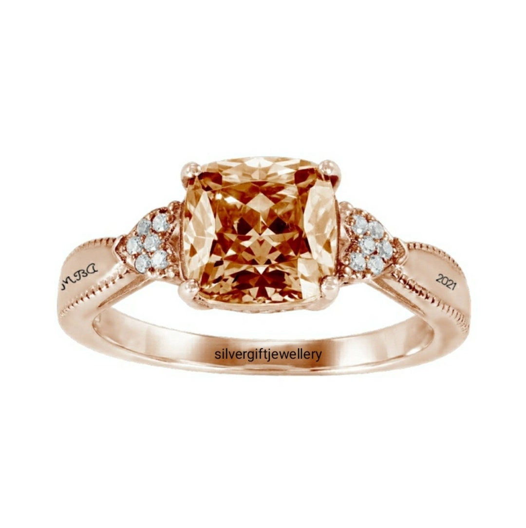 Rose Gold College Class Ring,school Ring,class Rings,graduation Ring ...