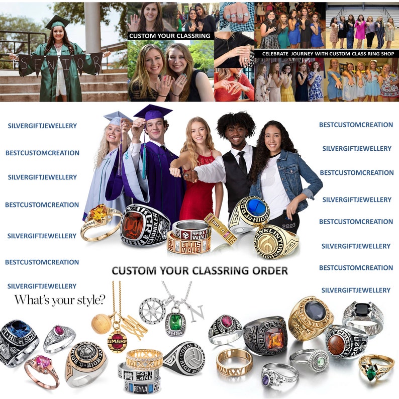 2024, 2025, 2026 Custom Class Ring for All | New Any Year Special ...