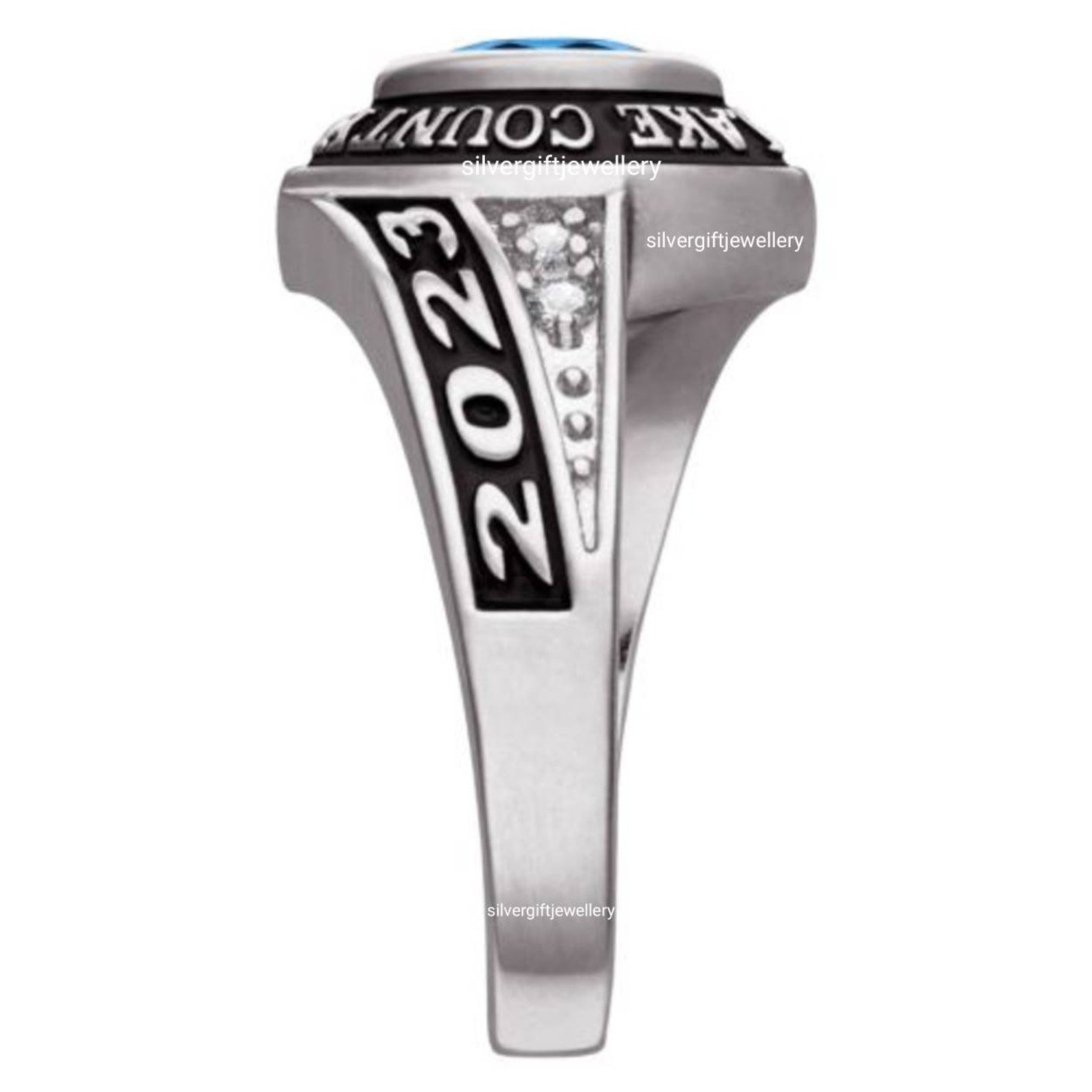 Silver925 High School Class Ring, Personalized Graduation Gift - Etsy