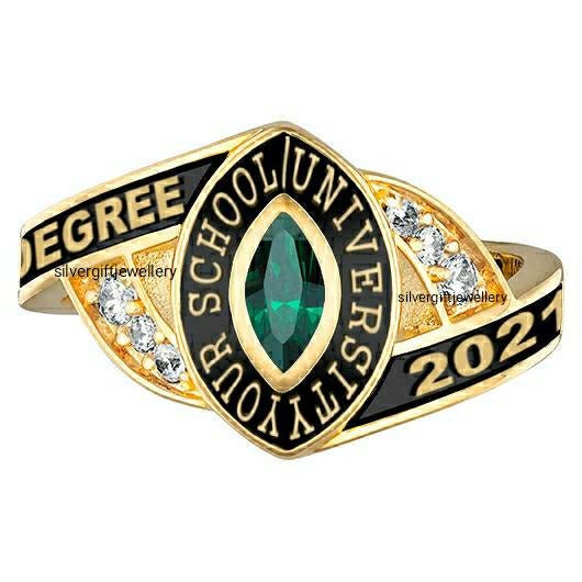 Gold Color Class Rings for Woman Class Ring Custom Silver925 - Etsy