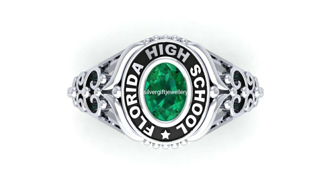 Best Christmas Gift, Stylish Class Ring Unique Custom Personalized ...