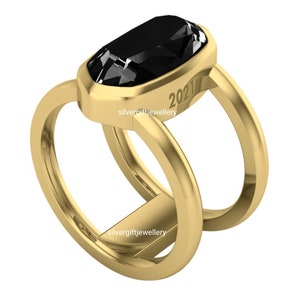 Class Ring With Black Stone for Girlbest Gift for Studant - Etsy