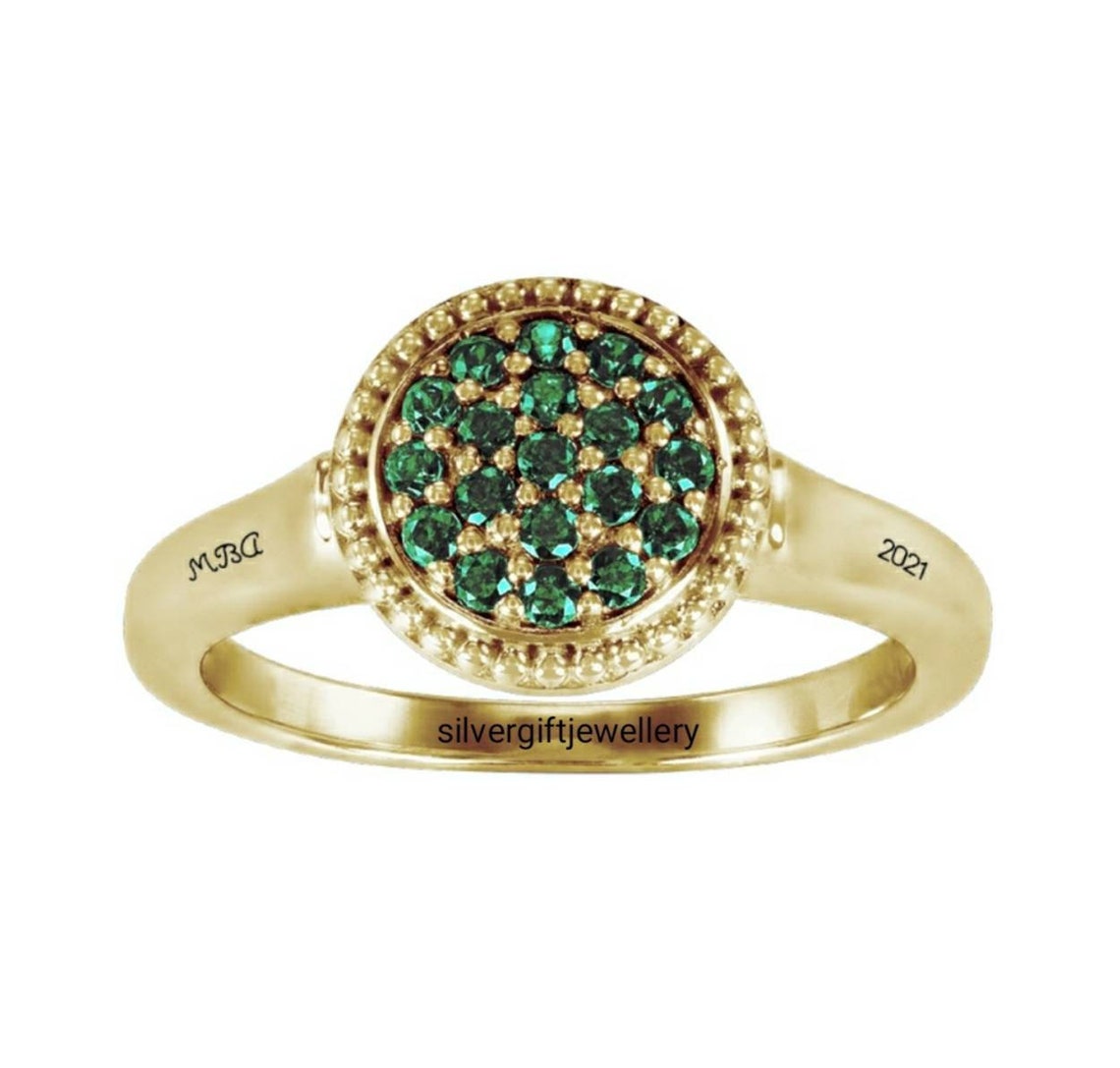 Gold Color Custom Graduation Ring in Silver925 Gift for Her | Etsy