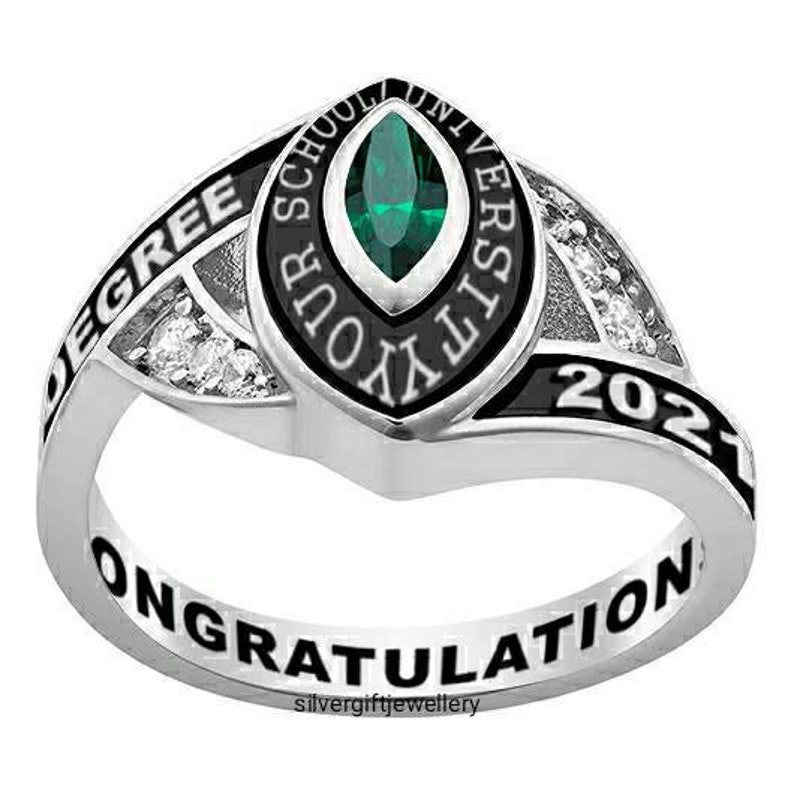 Class Rings for Woman Class Ring Custom Silver925 High - Etsy