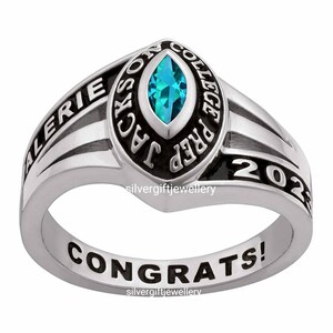 Personalized Graduation Gift for Her,silver925 Ring, Custom High School ...