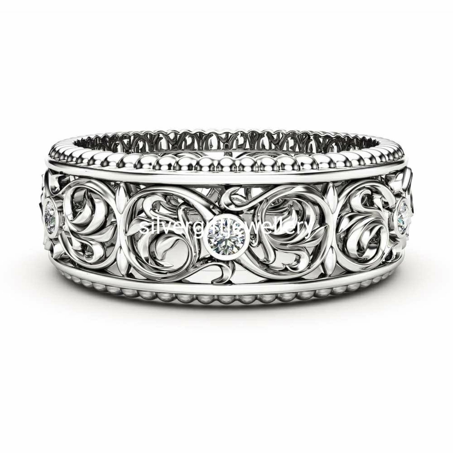 Super Silver925 Band Ring | Etsy