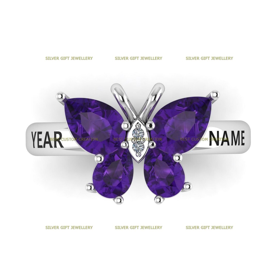 Silver925 Woman Ring | Radiant Flutter Dreams Timeless Butterfly ...