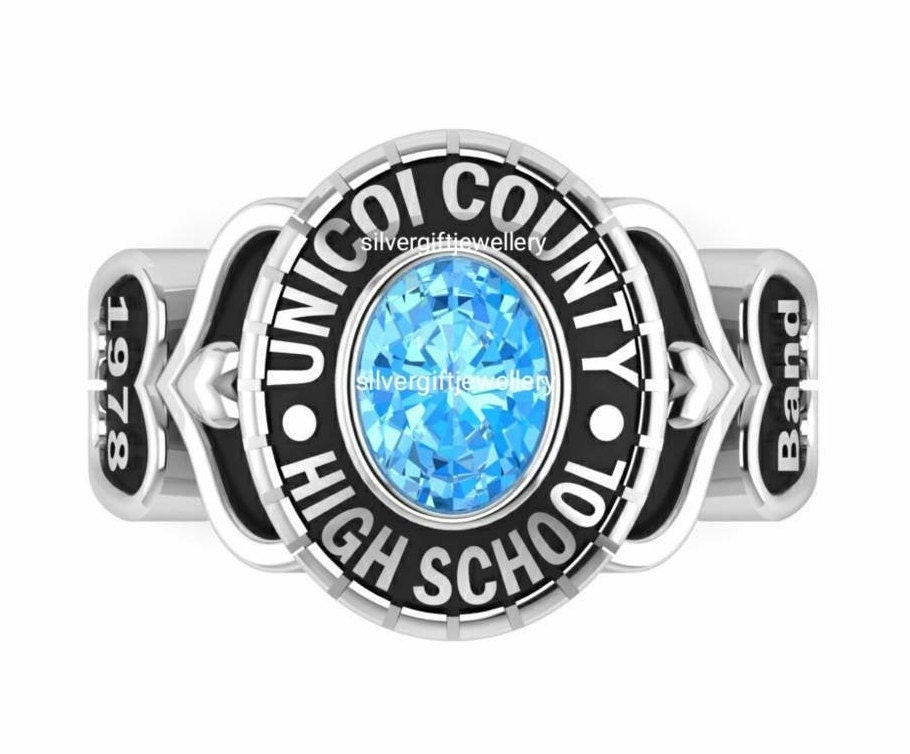 Custom Silver925 High School Class Ring Graduation Ring | Etsy