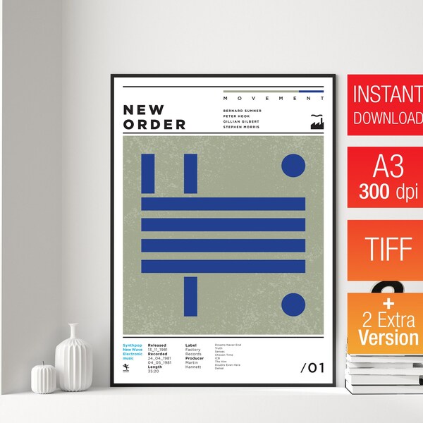 New Order Poster - Etsy