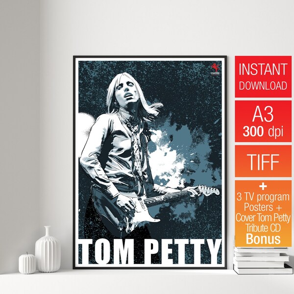 Tom Petty Poster - Etsy