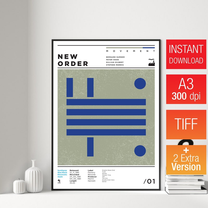 New Order Poster - Etsy