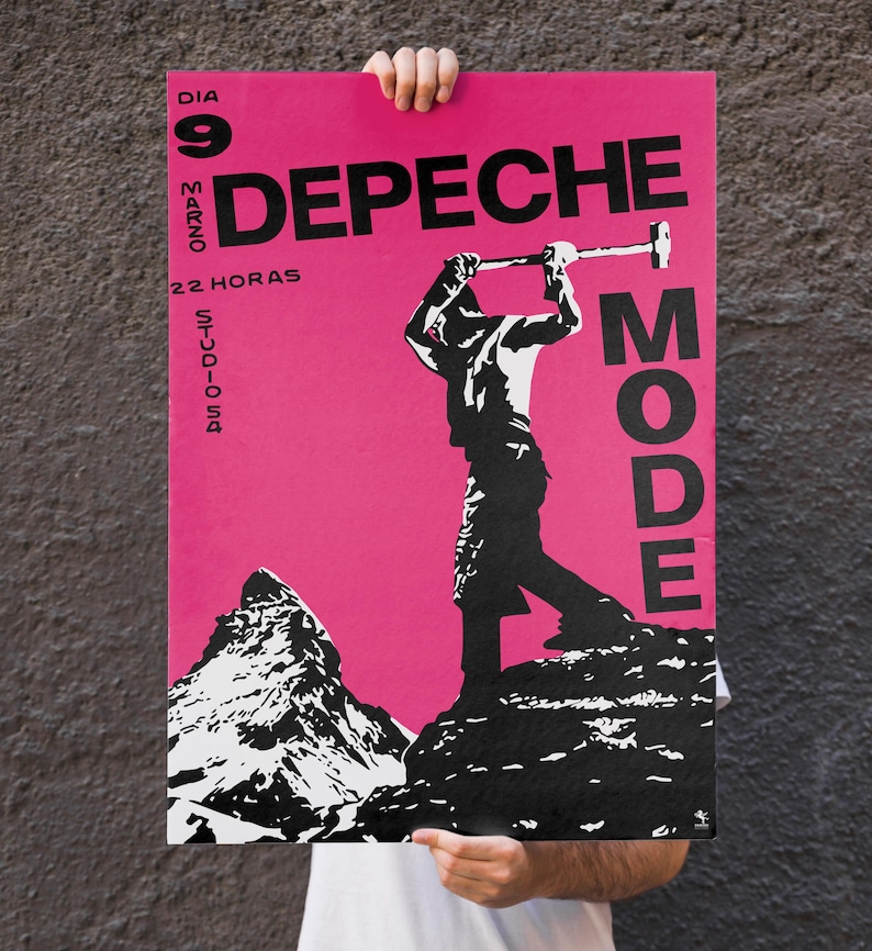 Depeche Mode, Reproduction Poster Concert March 9 1984, Spain ...